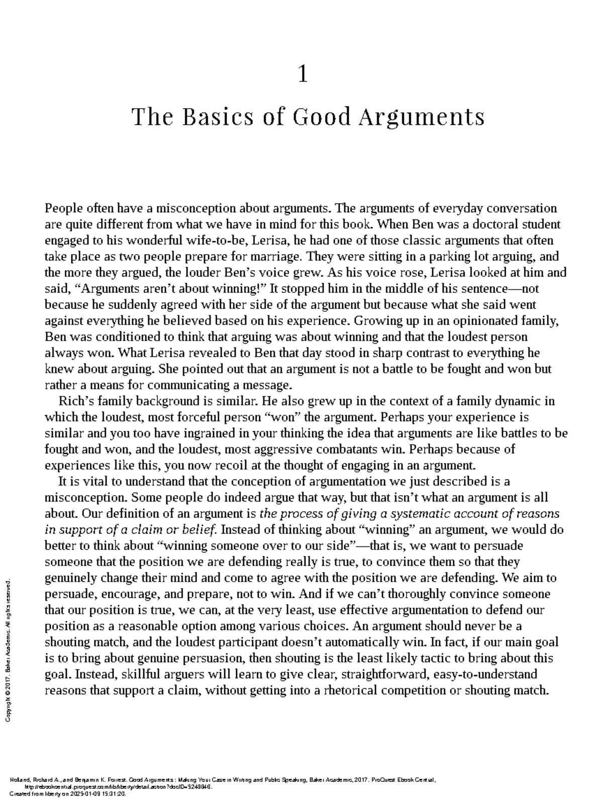 Good Arguments: Making Your Case in Writing and Public Speaking (LIT ...