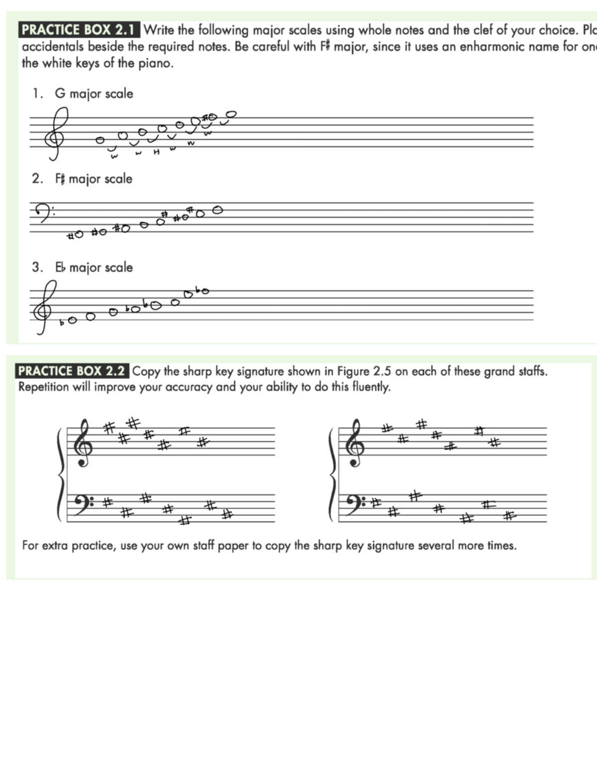 Key Signatures Worksheet