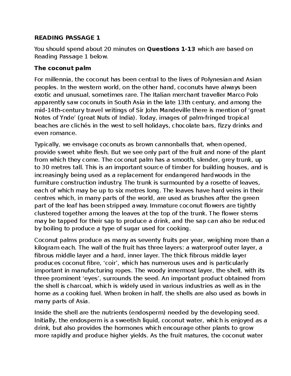 Cam 13 2 - Reading Passage Analysis and Questions - Studocu