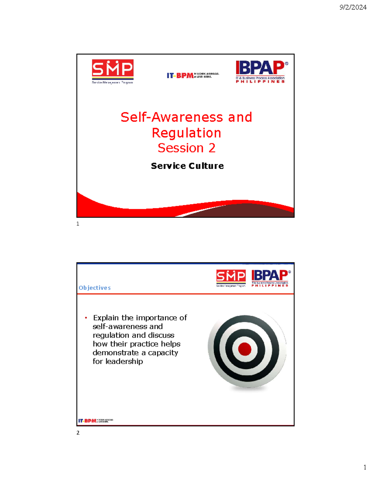 Self-Awareness & Self-Regulation in Leadership - Module 2 Overview ...