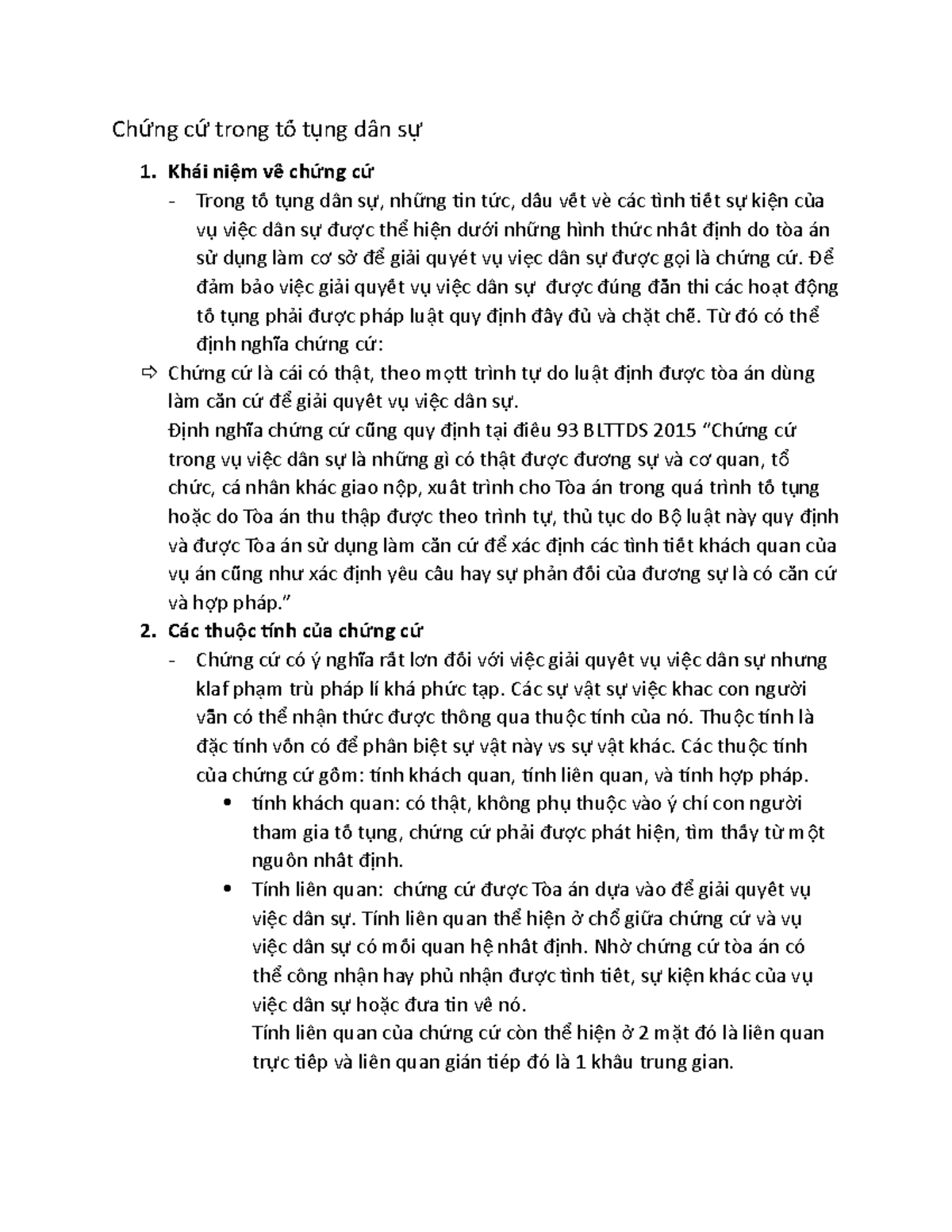 Chứng cứ trong tố tụng dân sự - Ch ứng c ứ trong tốố t ng dân sụ ự Khái ni m vềề chệ ứng c ứ ...