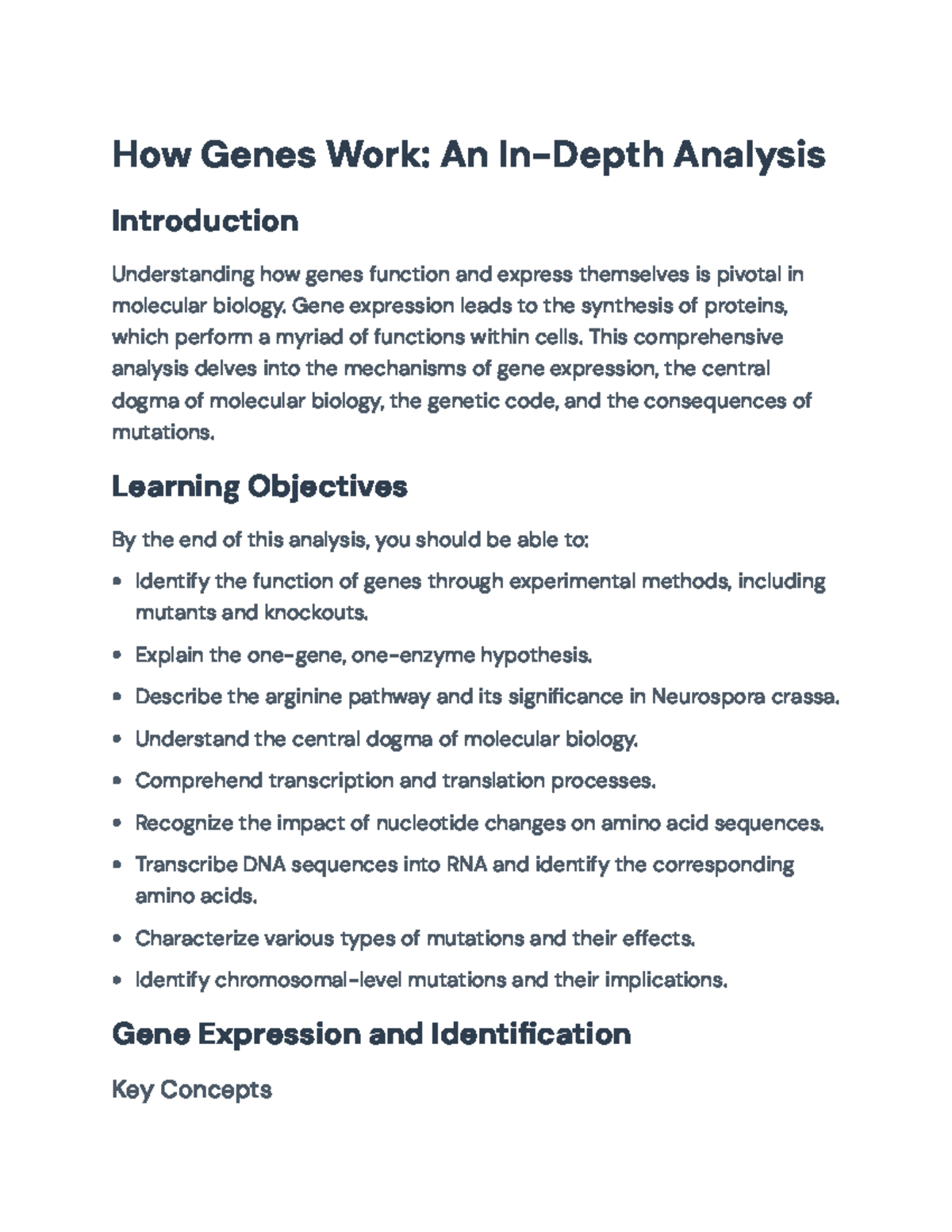 Central Dogma & Gene Expression: Insights in Molecular Biology (BIO101 ...
