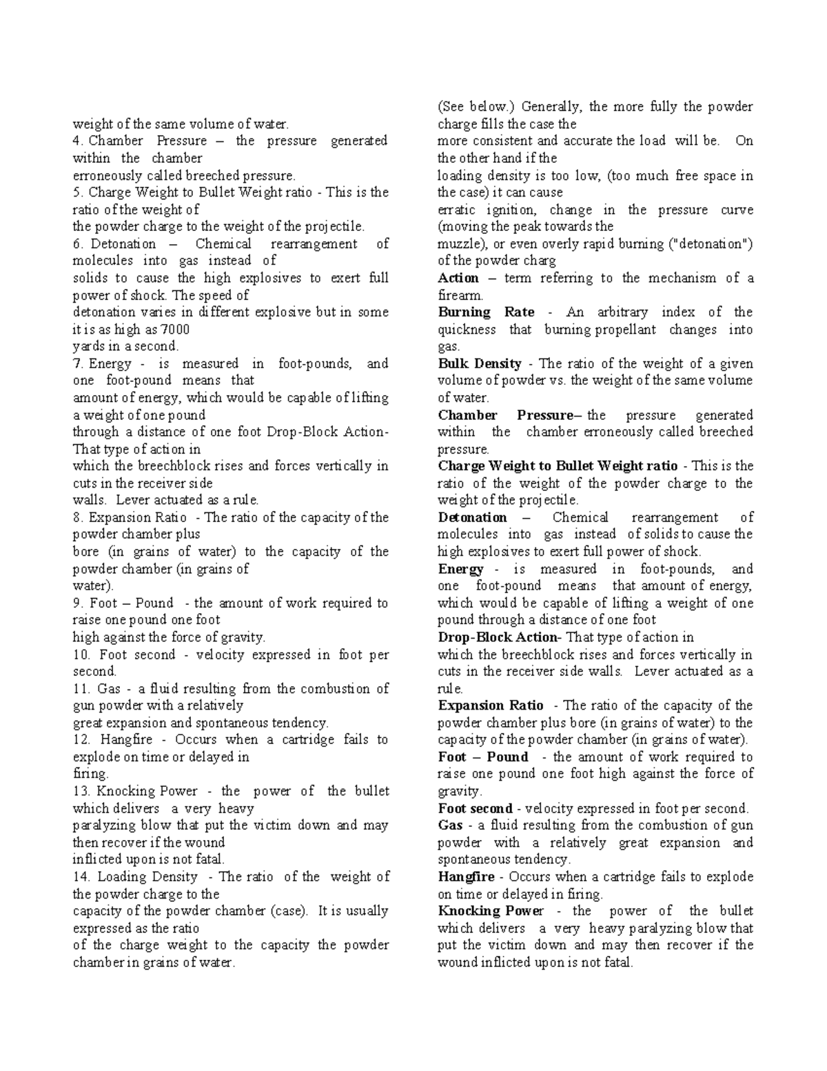 Ballistic Definitions and Key Concepts in Firearm Science - Studocu
