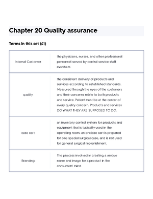 Quality Assurance Flashcards Quizlet - Quality Assurance Terms in this set (17) Calibration ...