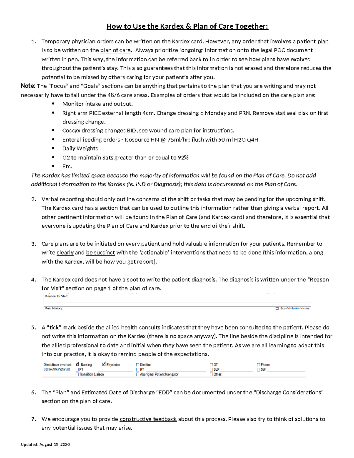 Using the Kardex & Care Plan Together: Best Practices for Patient Care ...