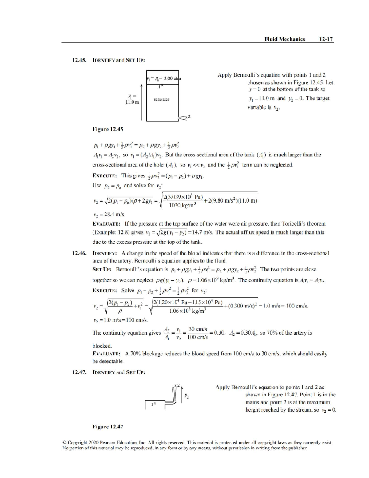 Fluid Mechanics 12.45: Solutions for Continuity and Pressure Equations ...