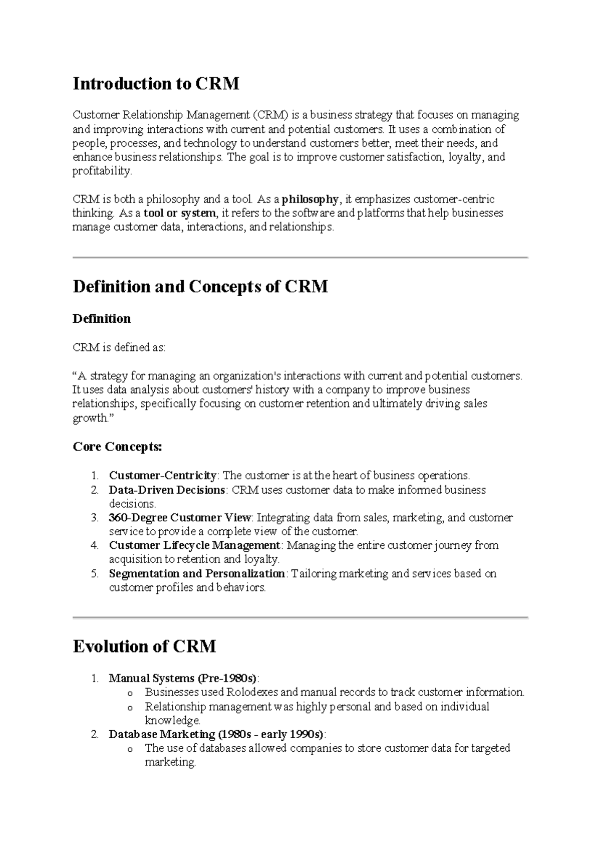 CRM Notes: Understanding Customer Relationship Management Strategies ...
