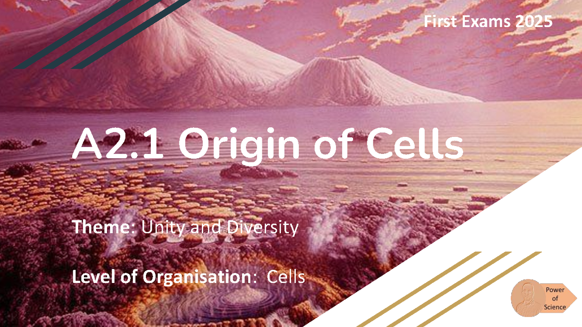 IB Biology A2.1: Origin of Cells - HL Content Overview and Analysis ...