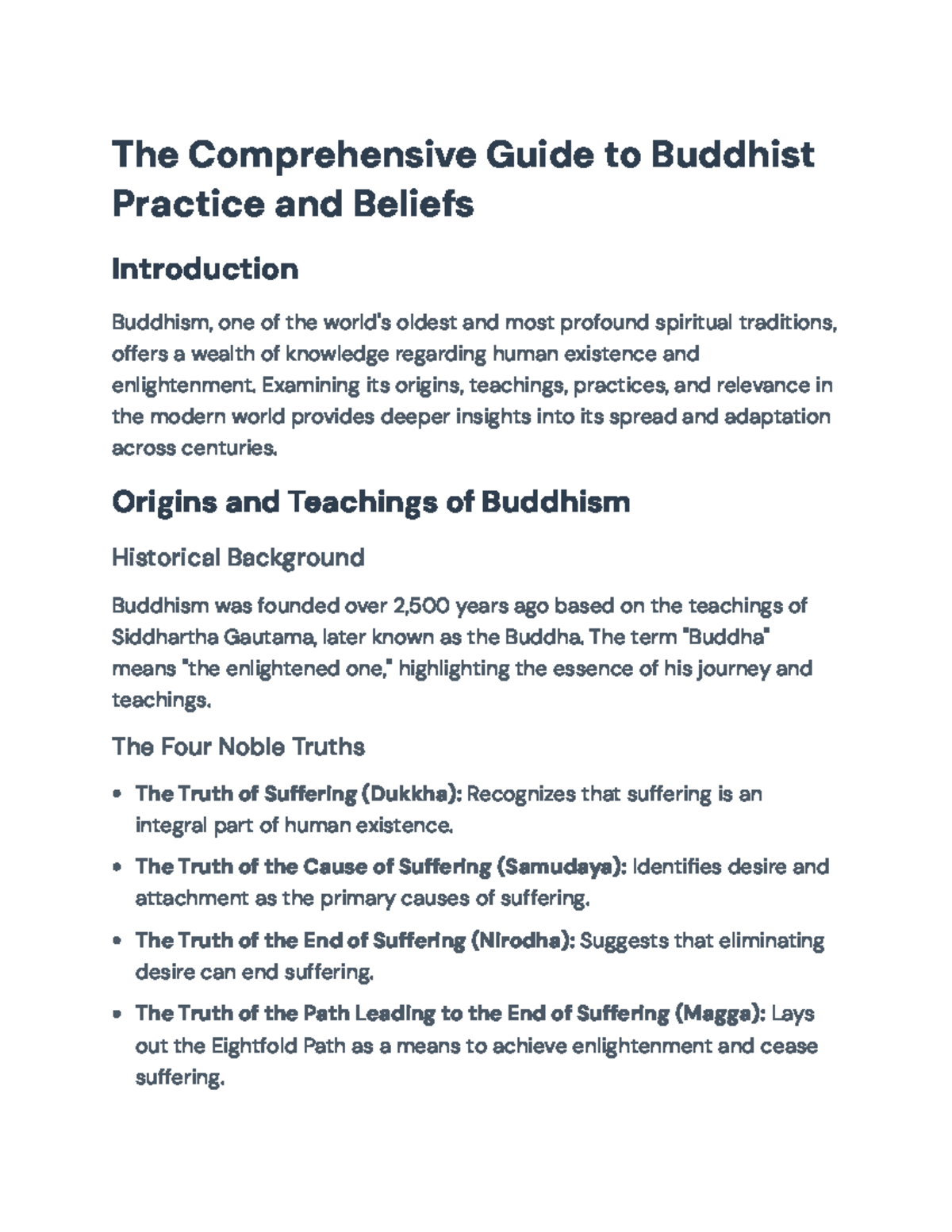 Buddhism 101: Guide to Beliefs & Practices – Core Concepts and ...