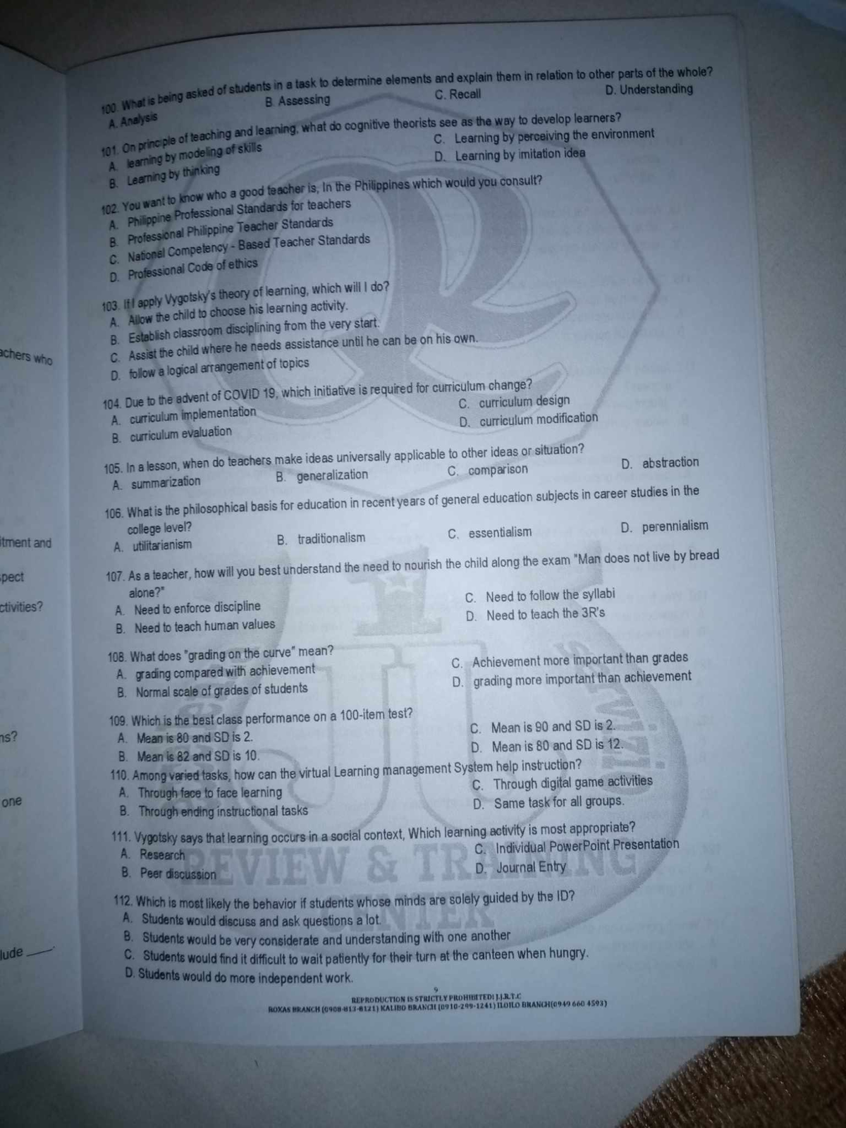 FINAL COACHING REVIEWER FOR GENERAL EDUCATION PART 1: KEY CONCEPTS AND STRATEGIES - Studocu