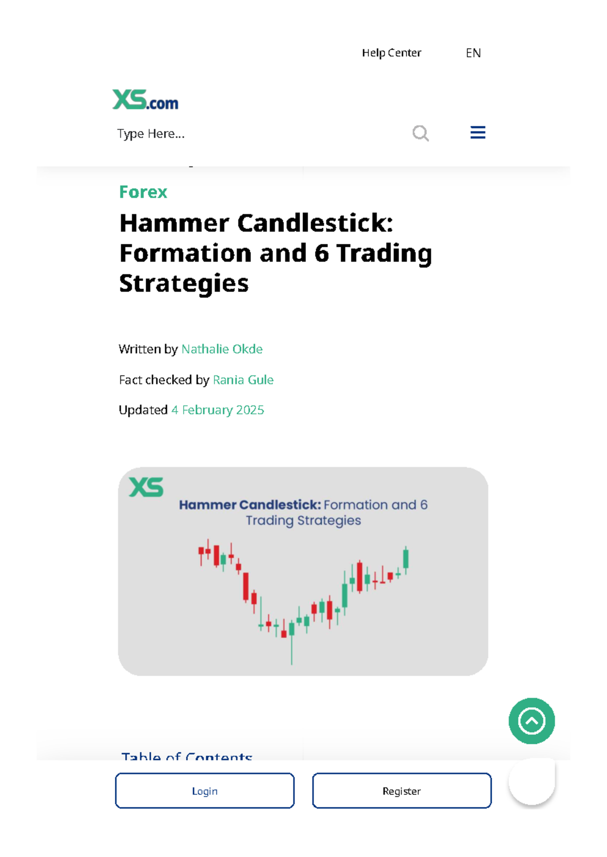 Hammer Candlestick Formation & 6 Trading Strategies - XS - Studocu