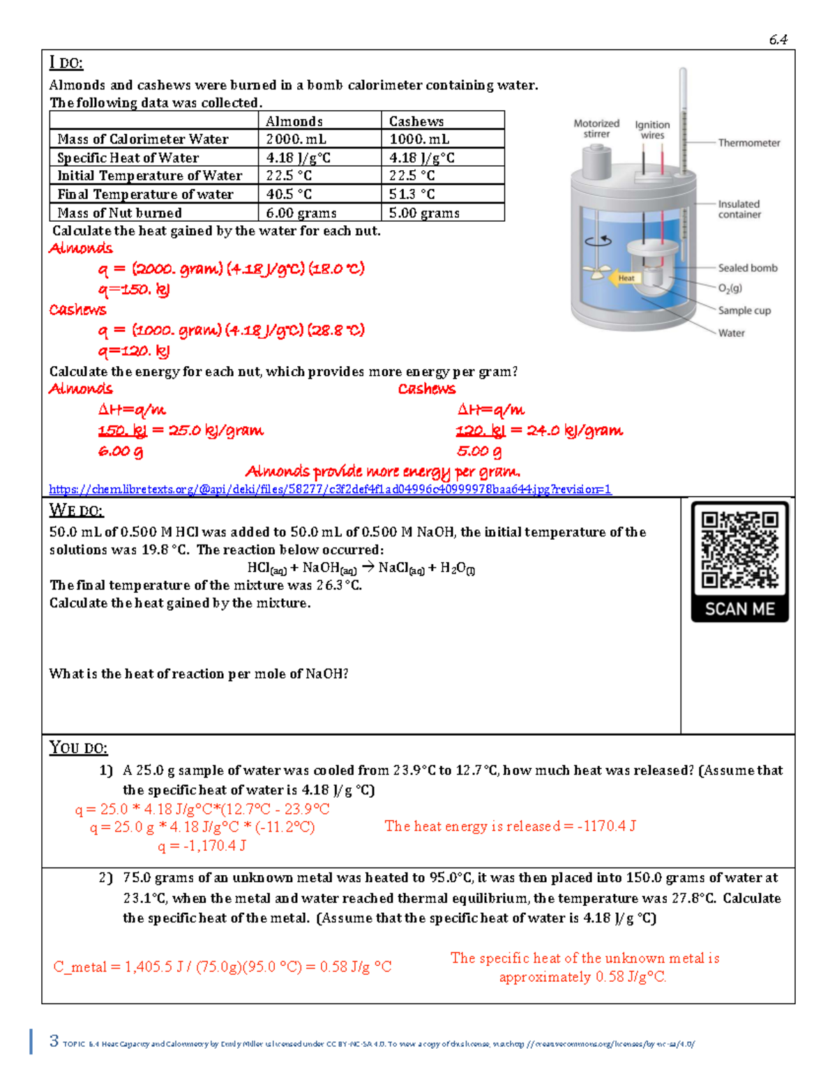 6.4 Heat Capacity and Calorimetry Study Notes - Studocu