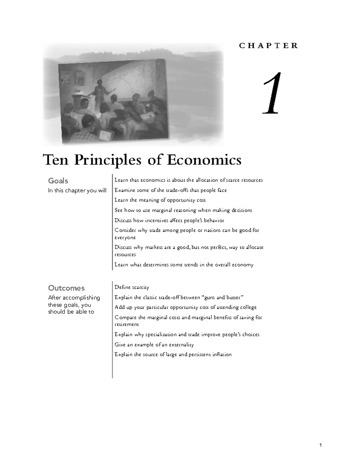 Chapter 1 Study Guide (Mankiw) - 1 CHAPTER 1 Ten Principles of ...