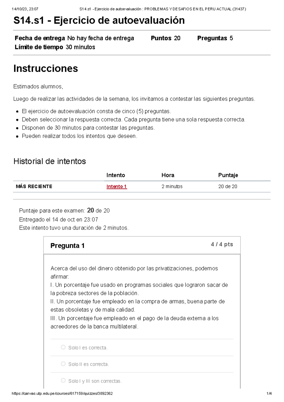 S14.s1 - Ejercicio Autoevaluación: Problemas y Desafíos en Perú (31437 ...