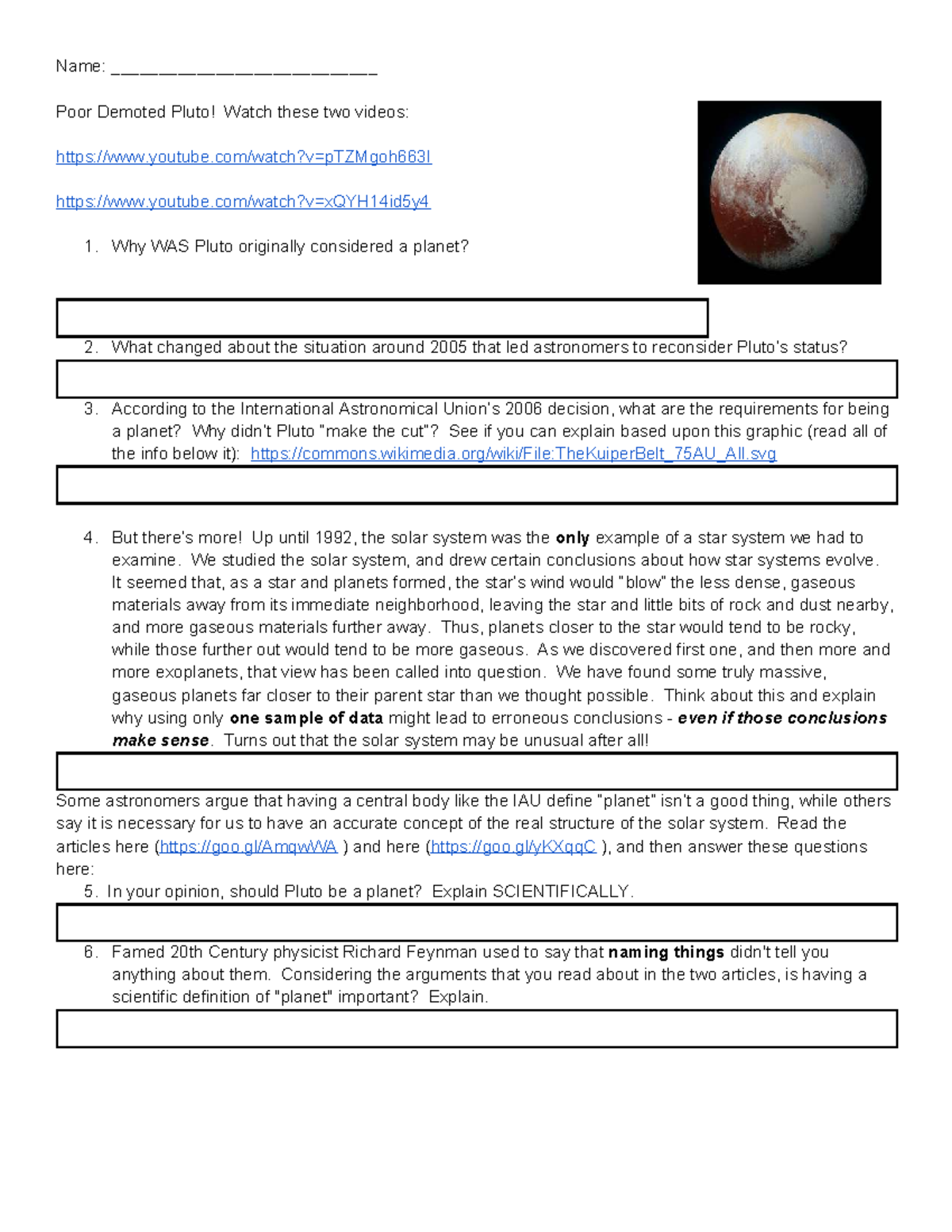 Pluto: The Planet Debate - S22 Final Exam Insights - Studocu