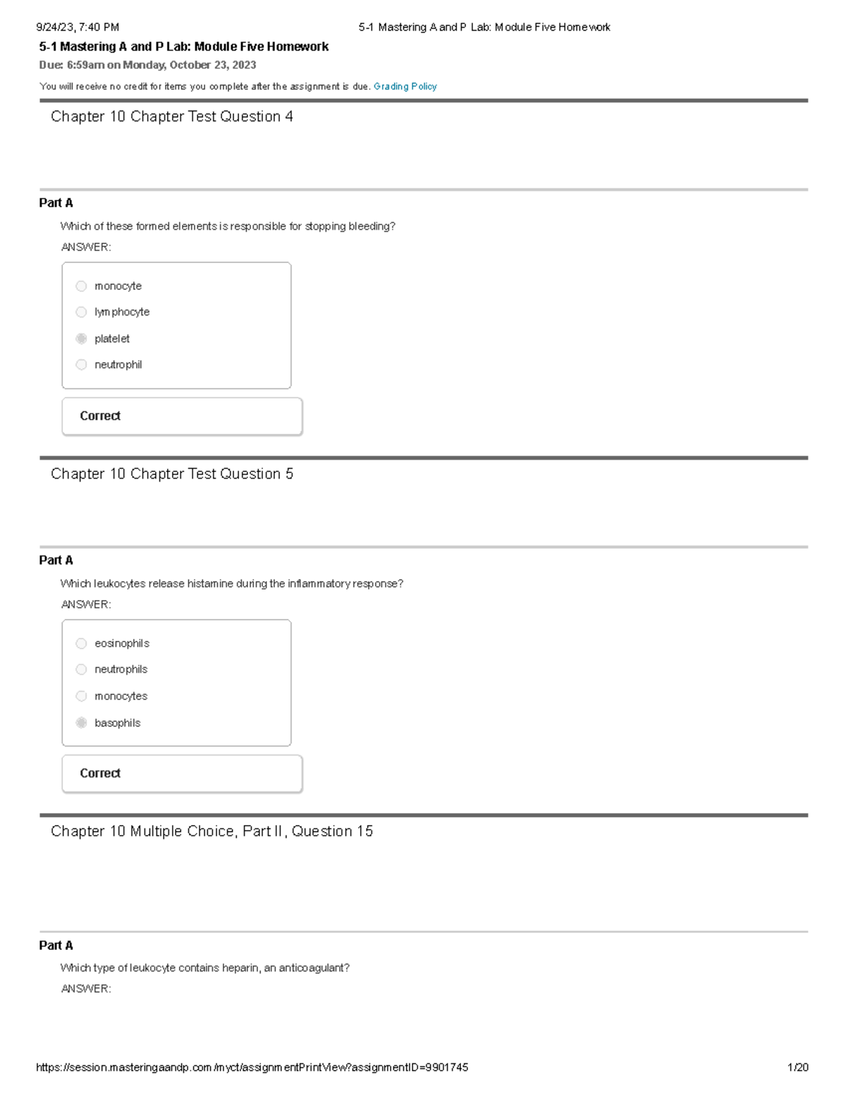 5-1 A&P Lab Module 5 Homework & Review Questions - Studocu