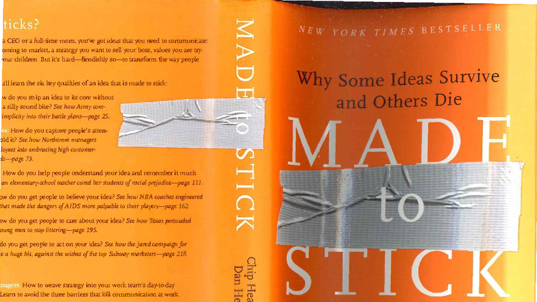Made to Stick: Effective Communication Principles (620-101) - Studocu