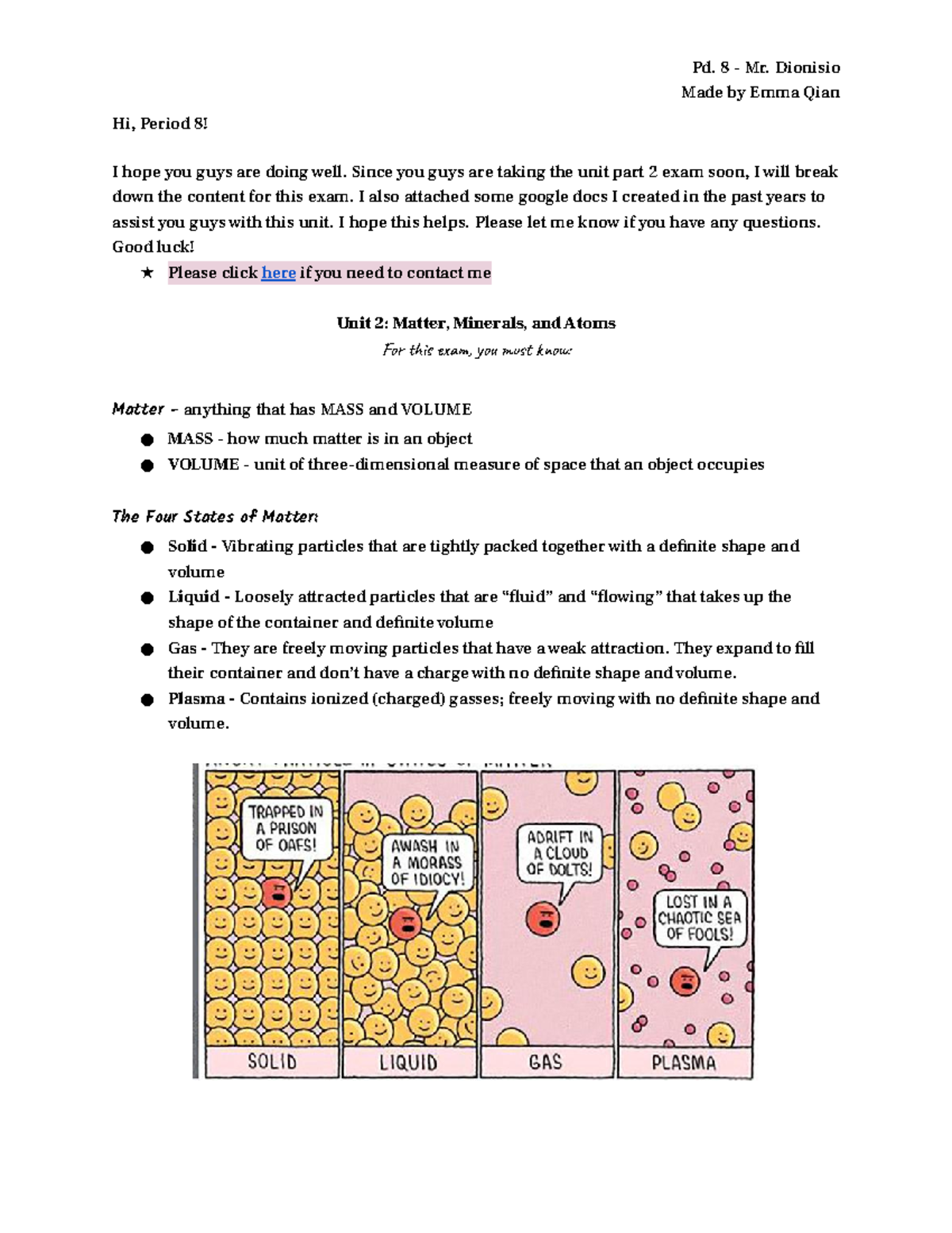 IGS CPA GC Post 3 - Notes containing matter, mineral, and atoms - Made ...