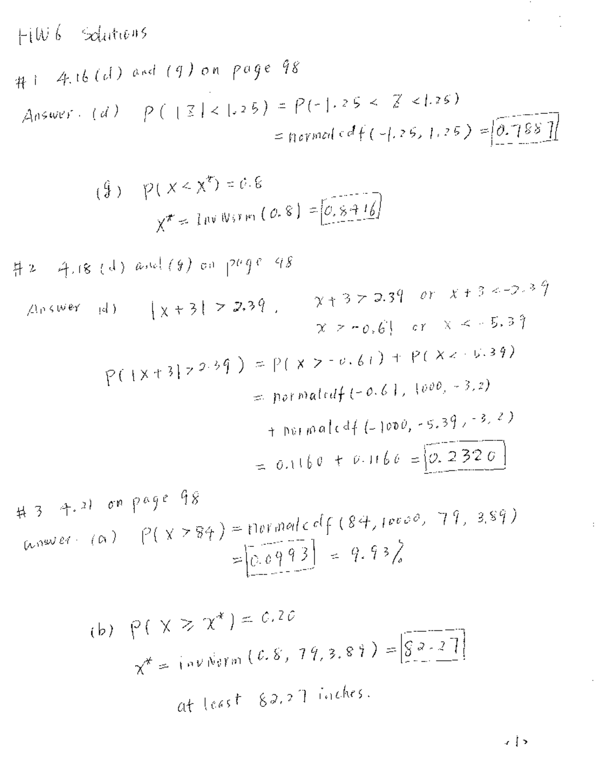 HW 6 Solution - Instructor: Shengjie Jiang - HW6 Solutions 1 4(d) and ...