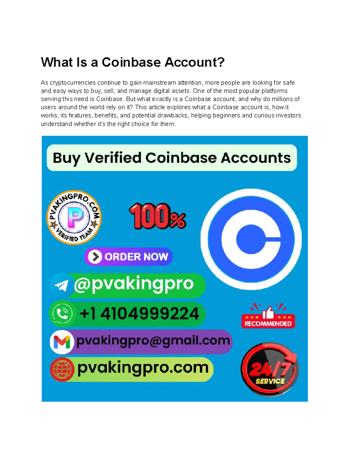 Understanding Coinbase Accounts: Features, Benefits, and Drawbacks ...