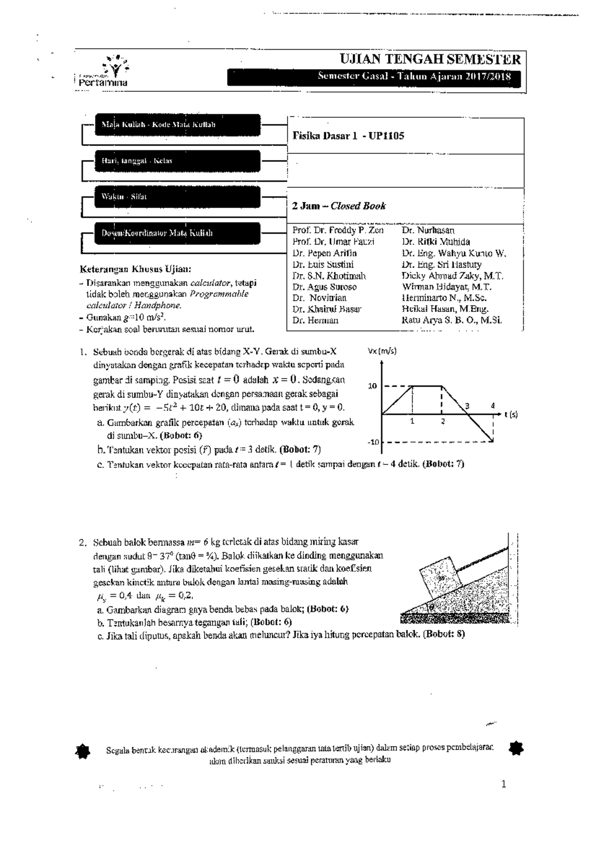 UTS Fisika: Comprehensive Study Guide for Physics Exam - Studocu