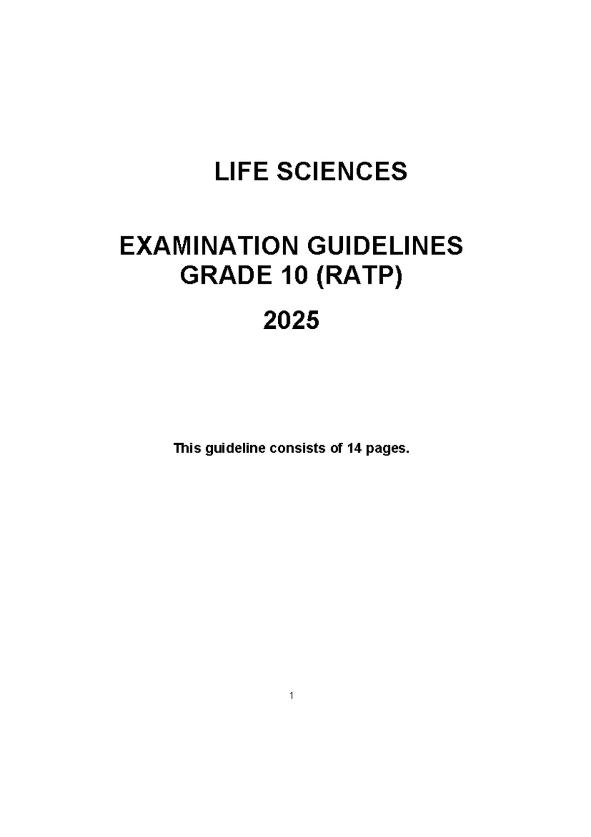 2025 LFSC GR 10 EXAM Guidelines and Content Overview Final - Studocu