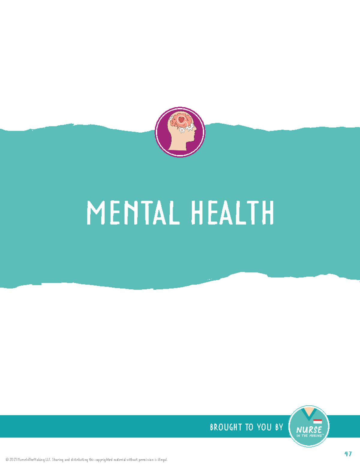 Mental Health Packet: Therapeutic Communication & Disorders Overview ...