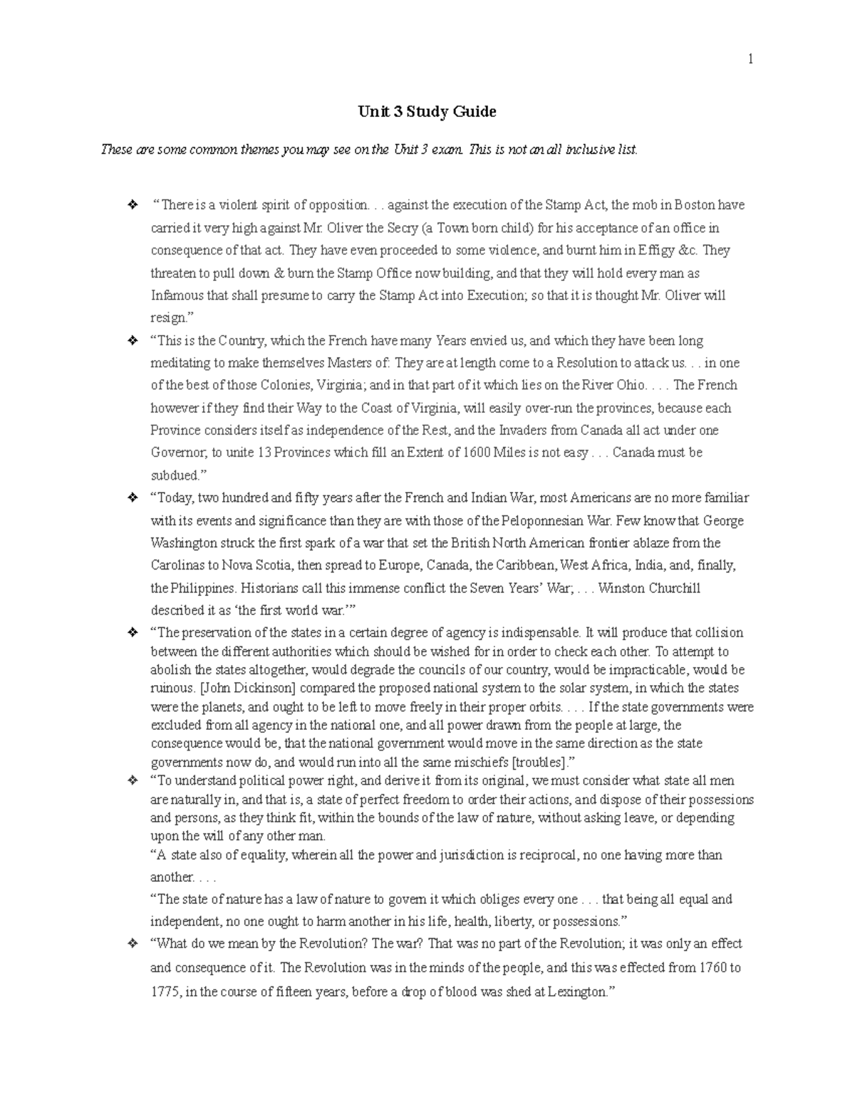 2026 Unit 3 Exam Study Guide: Key Themes and Concepts - Studocu