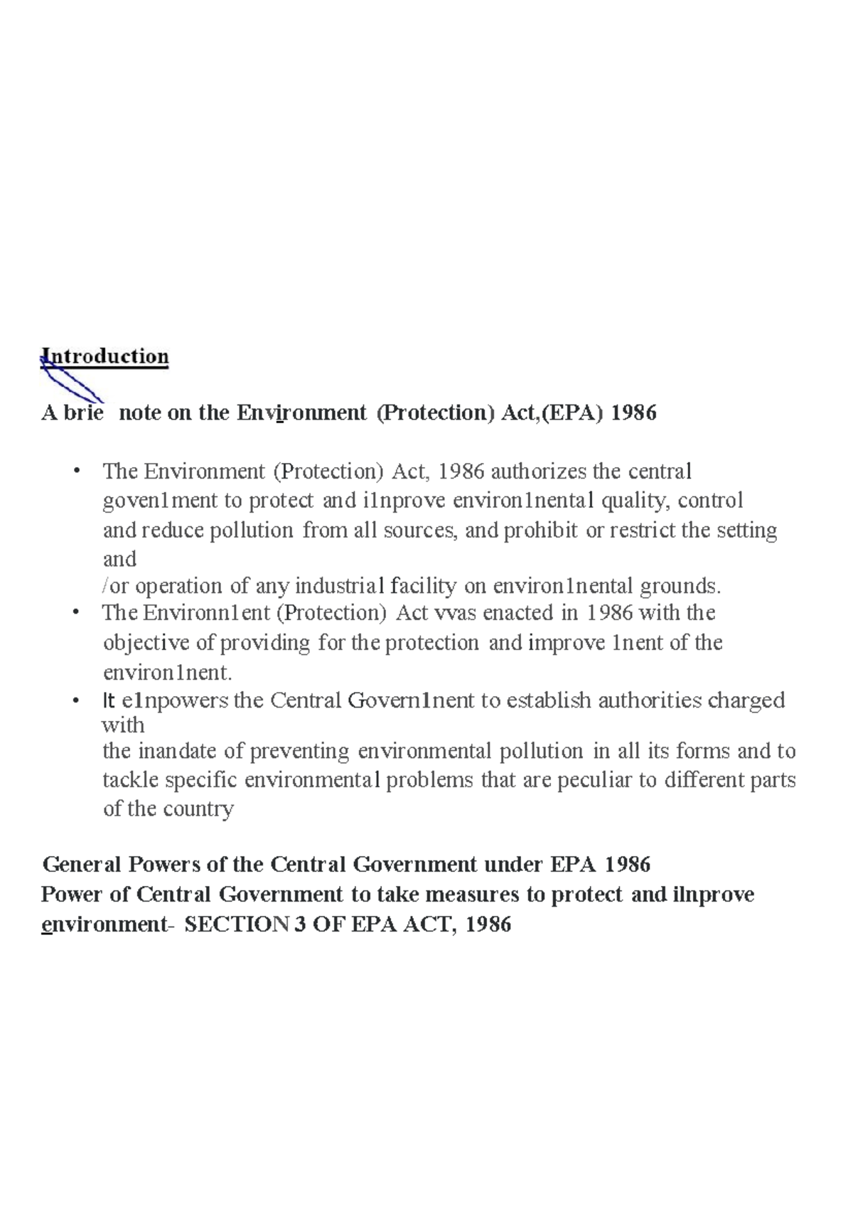 1986 - yes w can - A brie note on the Environment (Protection) Act,(EPA ...