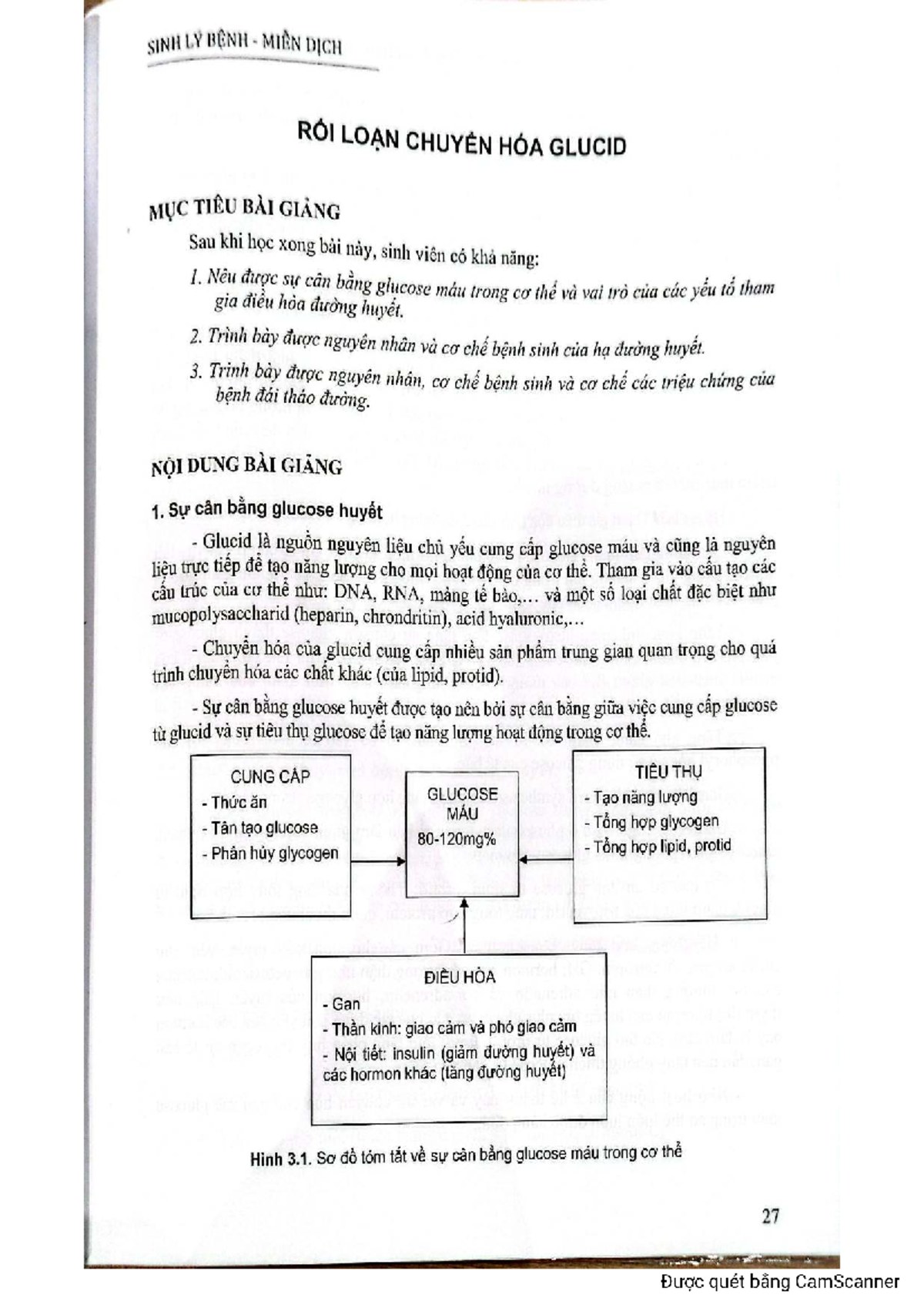 SINH LÝ BỆNH MIỄN DỊCH: Rối Loạn Chuyển Hóa Glucid - Studocu