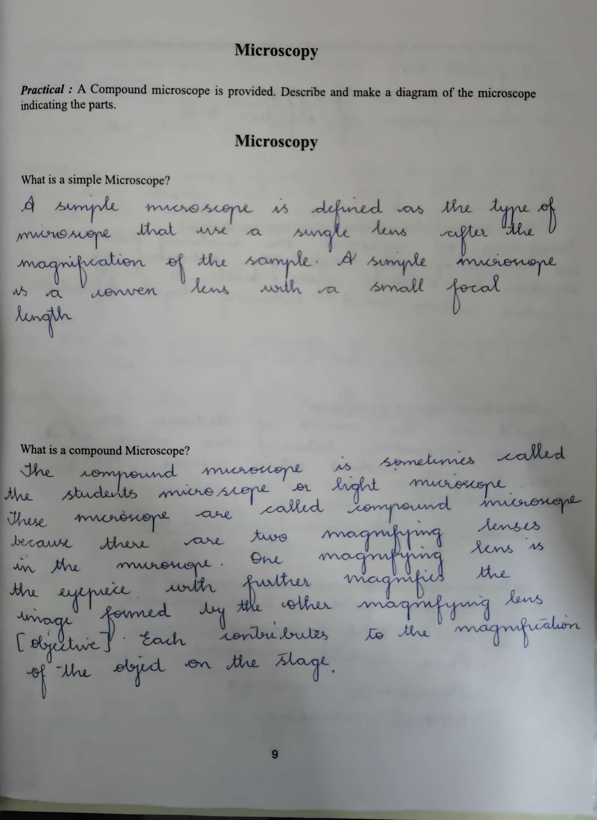 Microbiology Practical: Compound Microscope Overview and Applications ...