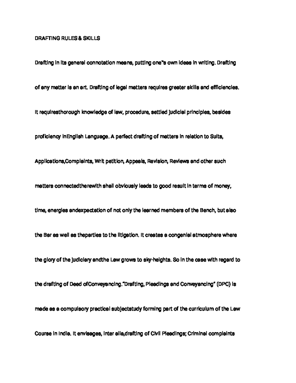 Drafting Rules Skills: Essential Techniques for Legal Writing - Studocu