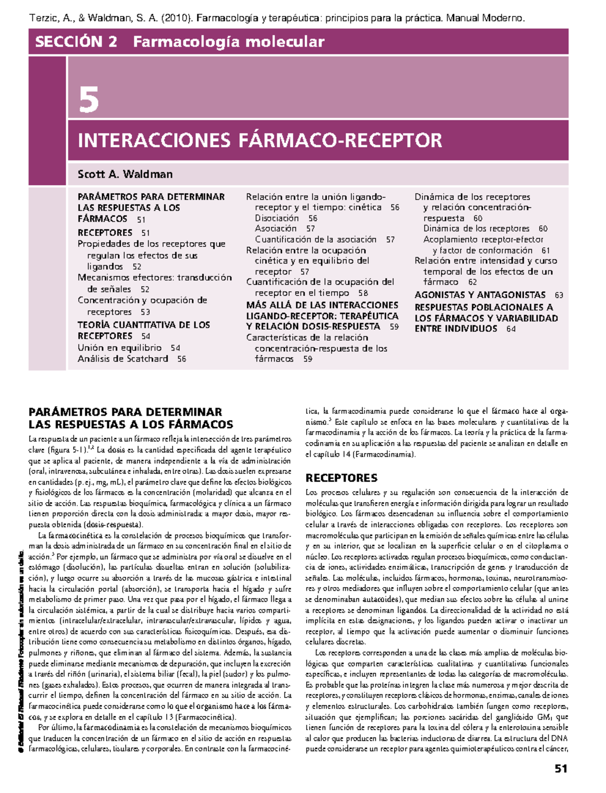 Farmacología Molecular y Interacciones Fármaco-Receptor: C7S3n989ded - Studocu
