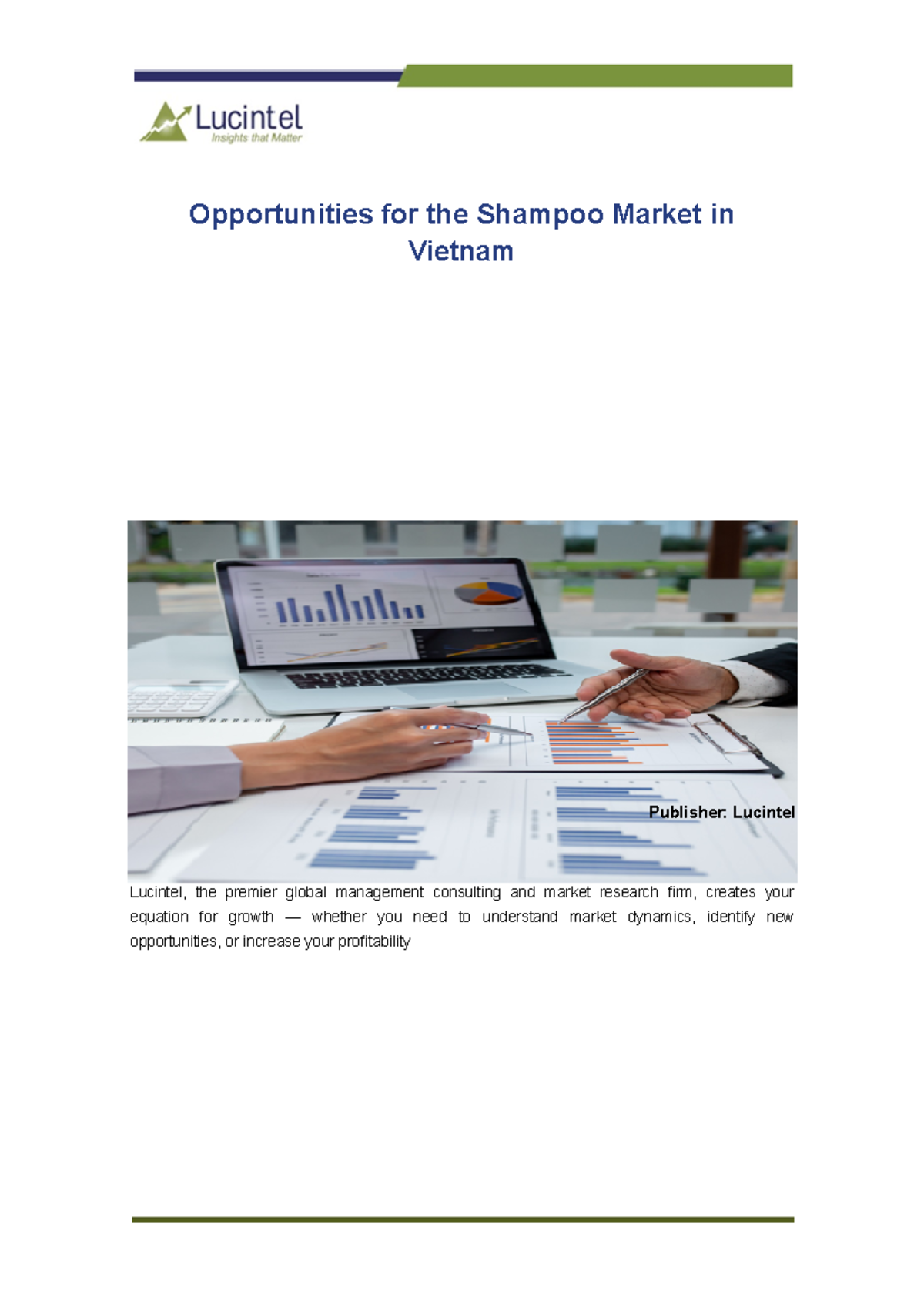 Report sample opportunities for the shampoo market in vietnam ...
