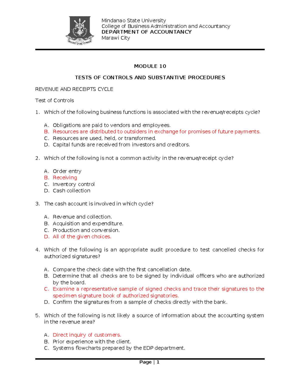 Module-10-test-of-controls-and-substantive-tests compress - College of ...