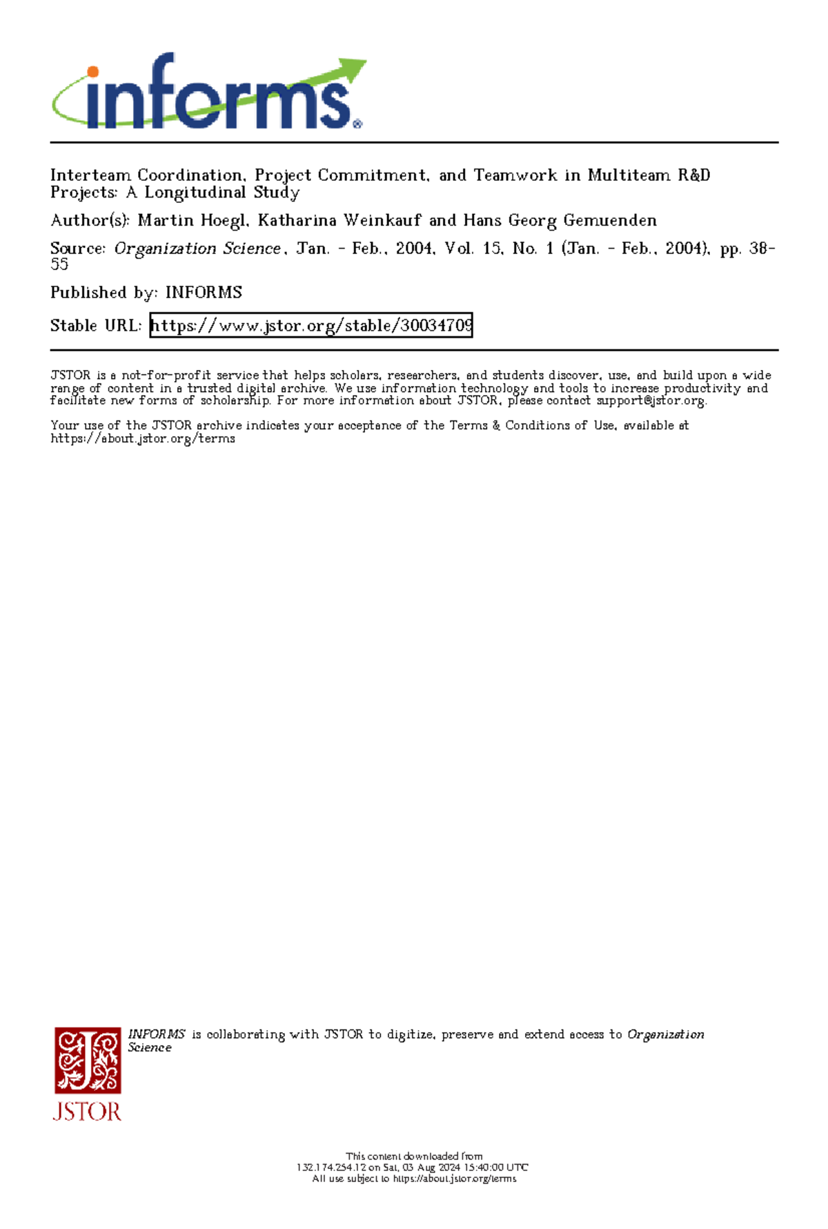 Hoegl-Interteam Coordination Project-2004 - Interteam Coordination ...