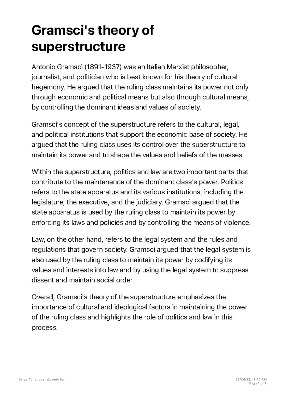 Gramsci's Superstructure Theory: Power, Culture, and Politics Explained ...