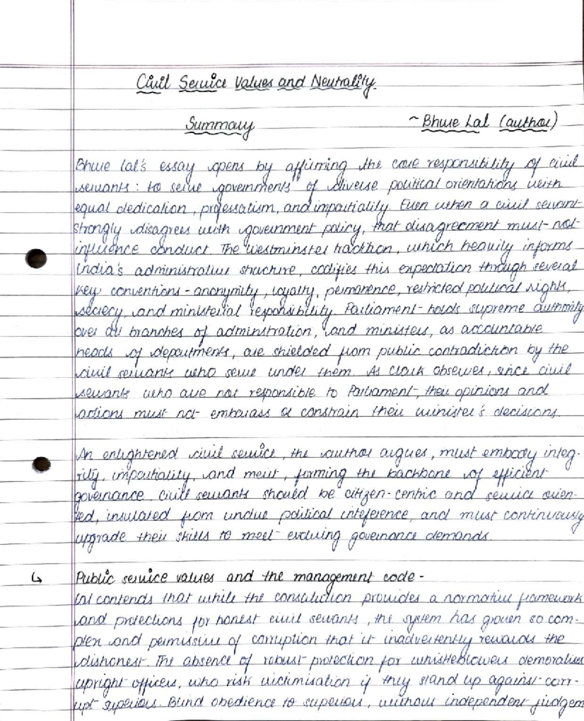 Public Administration: Analyzing Civil Values and Governance (PA 101 ...
