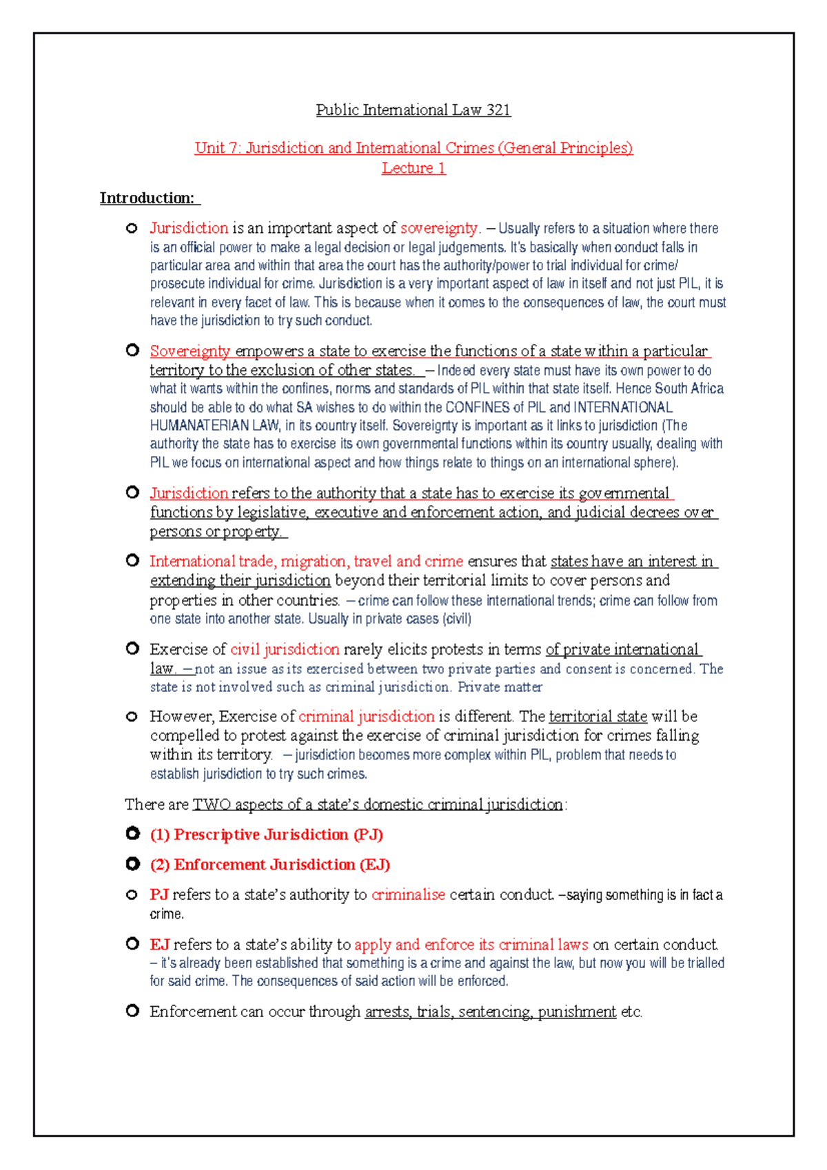 PUB 7 - Lecture notes 7 - PUB321 - Studocu