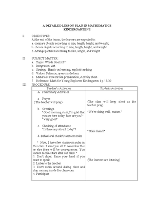 Detailed Lesson Plan in Science-Gravity - A Detailed Lesson Plan in ...
