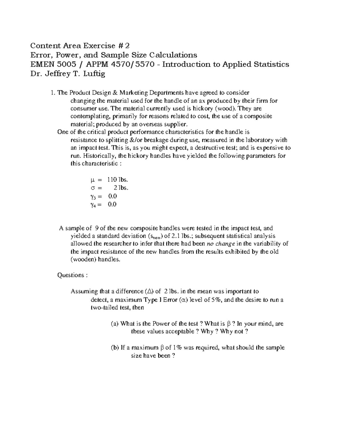 Content Area Exercise 2 - Jeffrey T. Luftig The Product Design ...