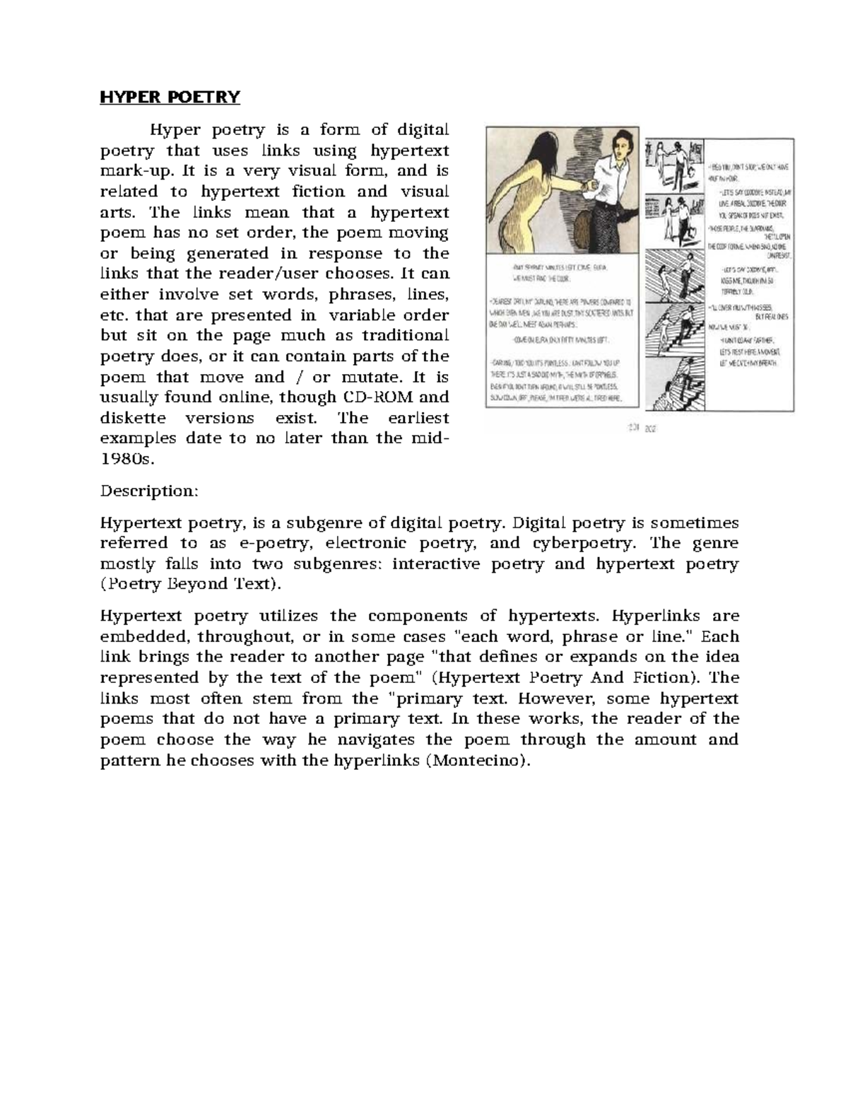 Introduction to Hyper Poetry: Exploring Digital Poetic Forms - Studocu