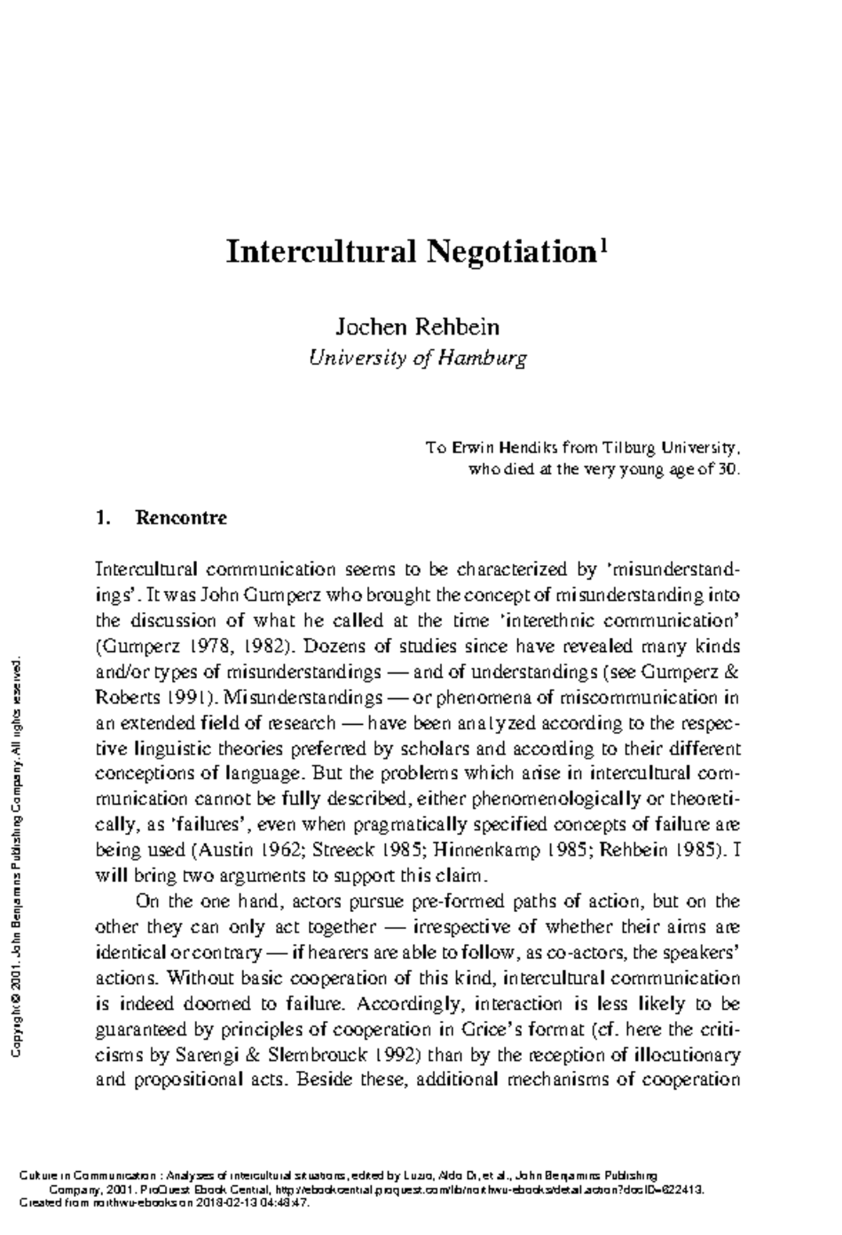 Intercultural Negotiation: Analyzing Communication Dynamics in ...