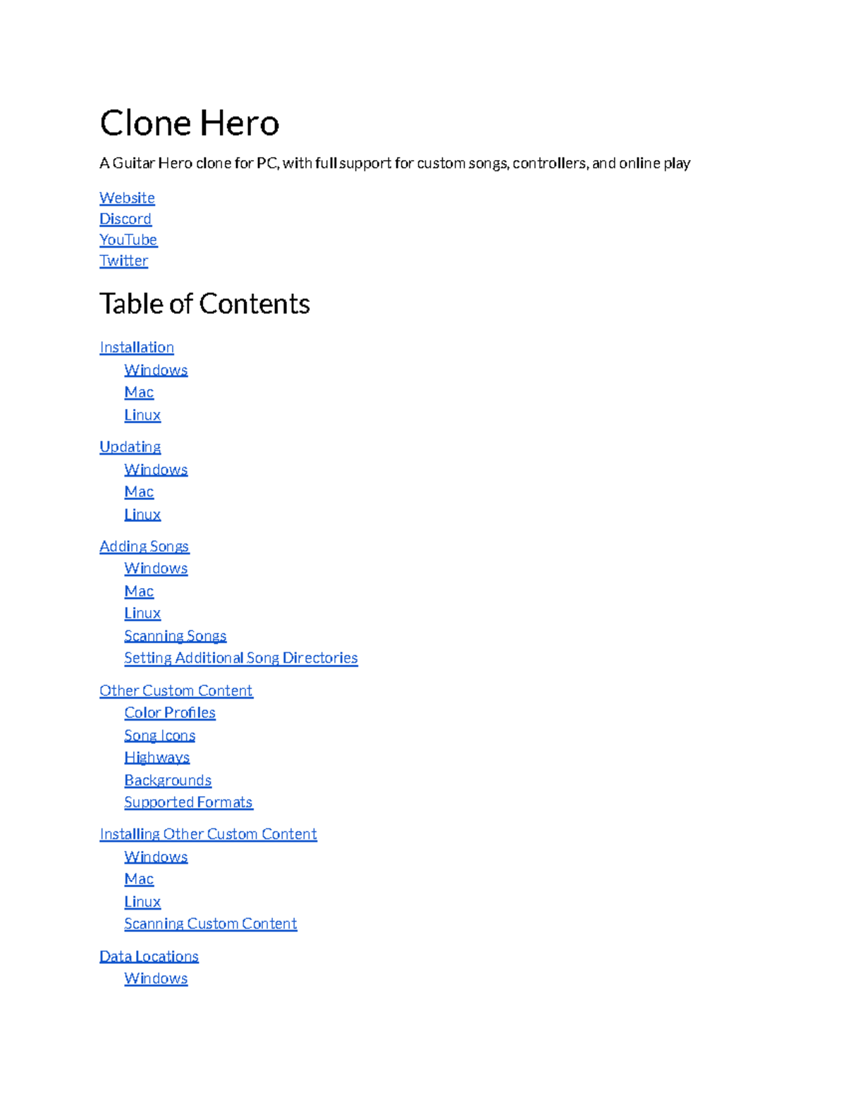 Clone HERO Manual for Custom Songs & Controllers - Guide - Studocu