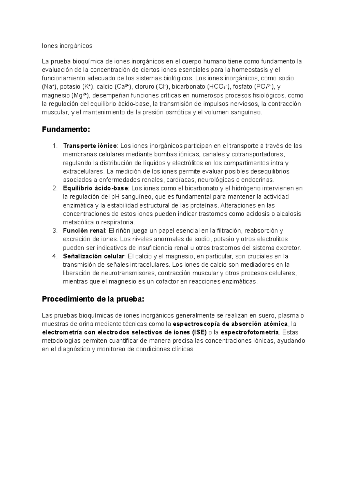 Fundamentos de Iones Inorgánicos: Importancia en Bioquímica y Salud ...