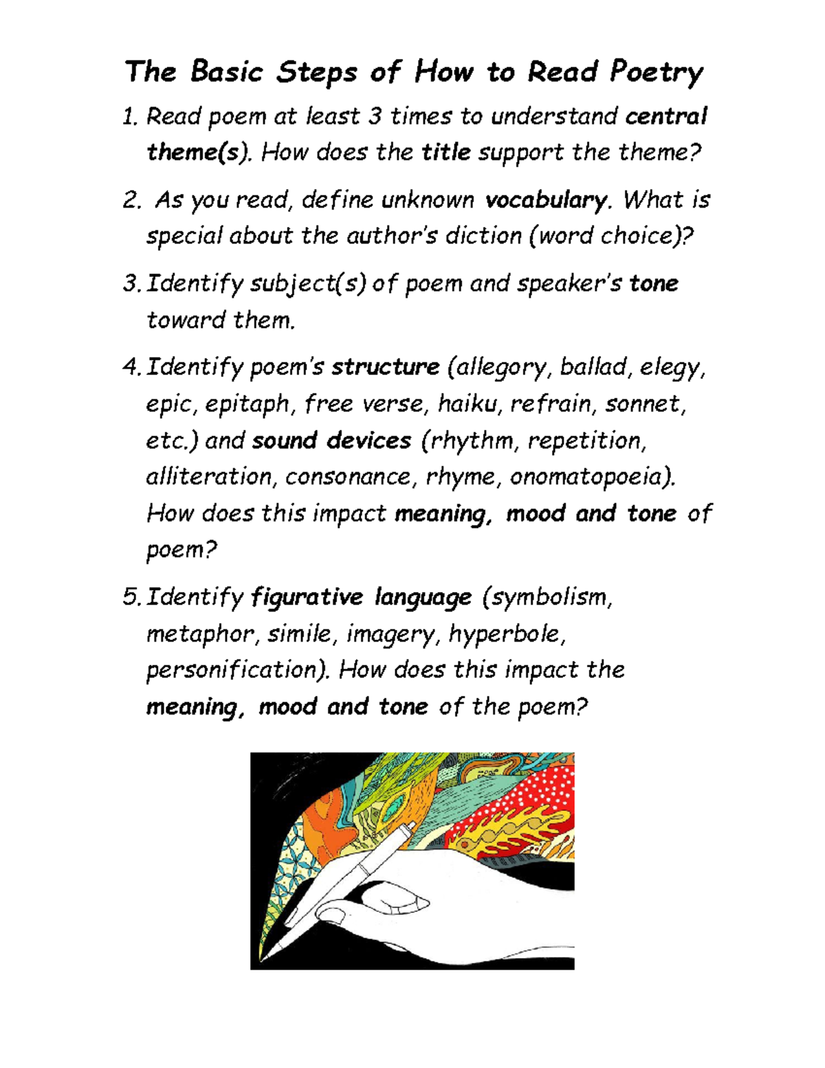 Poetry Analysis Basics: Steps to Effectively Read Poems - Studeersnel