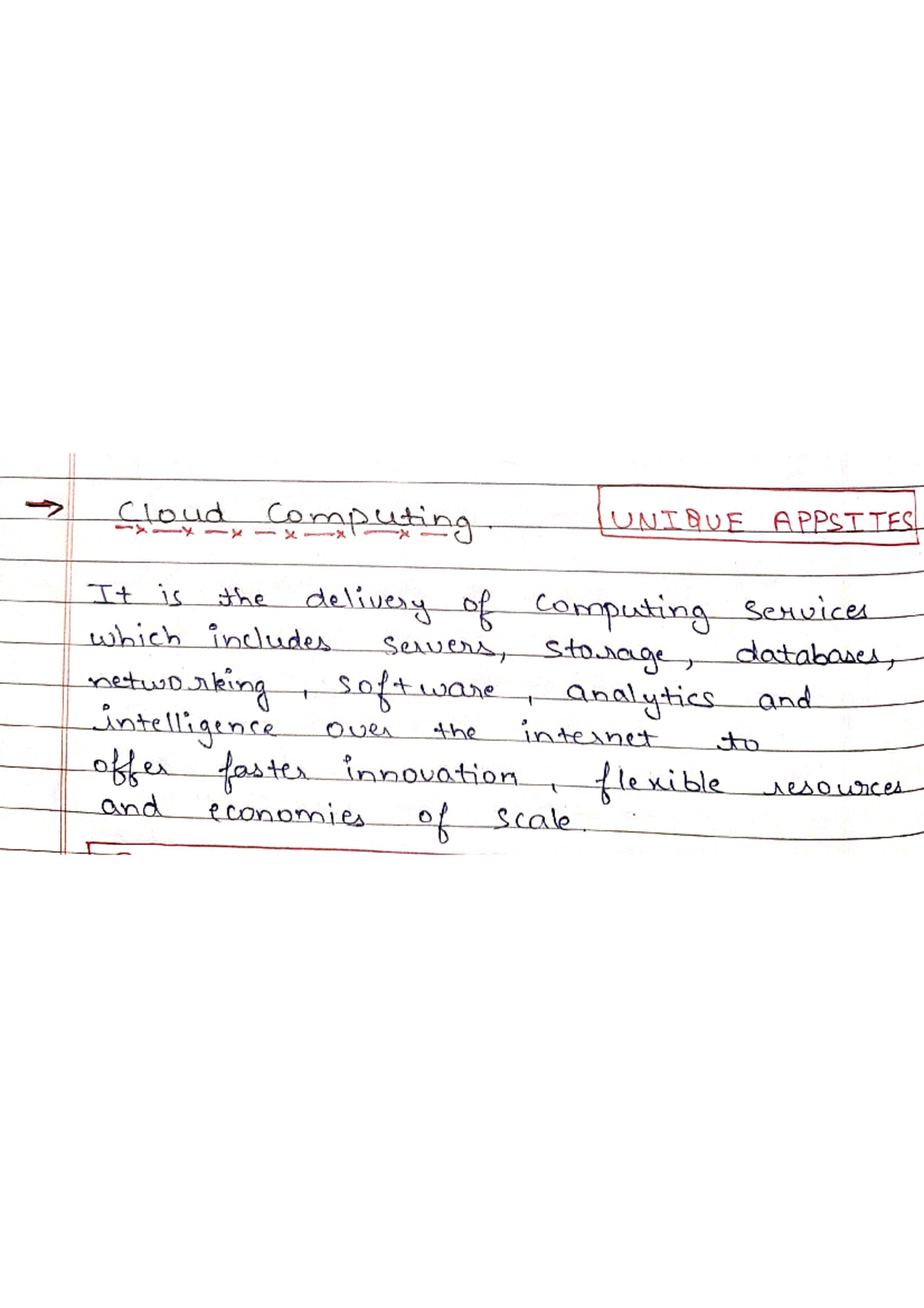 Unit 1.pdf cloud - best notes of the subject - Cloud Computing UNIQUE ...
