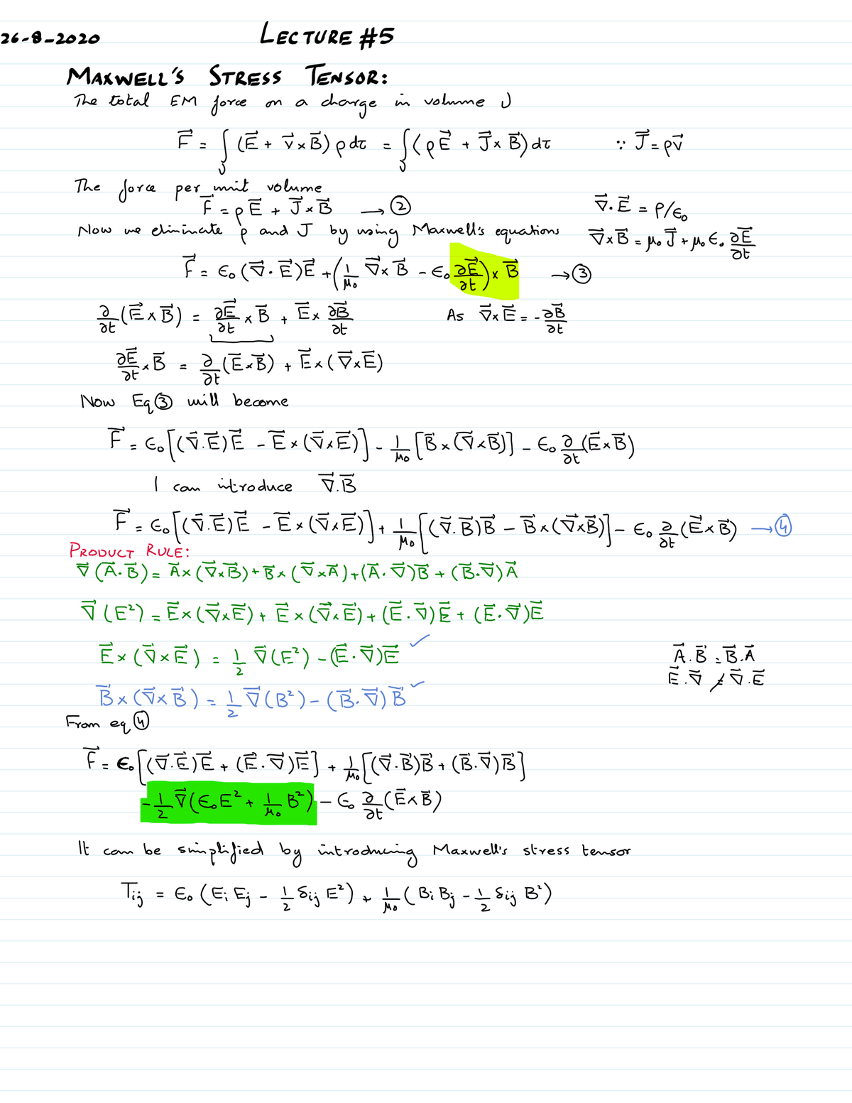 Lecture-5 - Introduction to Electrodynamics by Griffiths - STRESS ...
