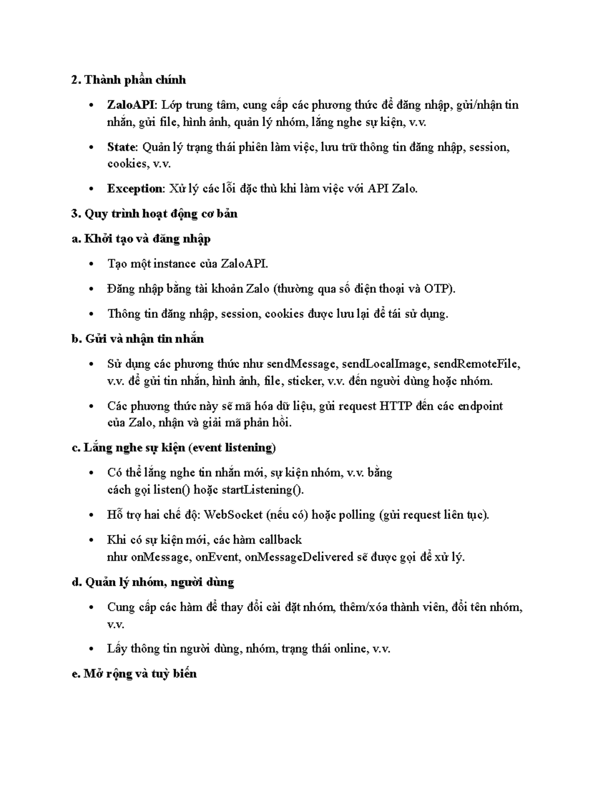 Zlapi: Hướng dẫn sử dụng API Zalo cho lập trình viên - Studocu