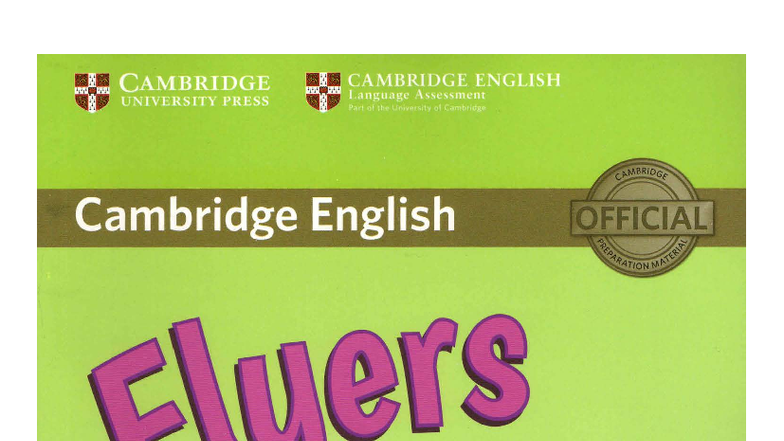 Cambridge Flyers 1 Listening & Reading Practice Tests - Studocu